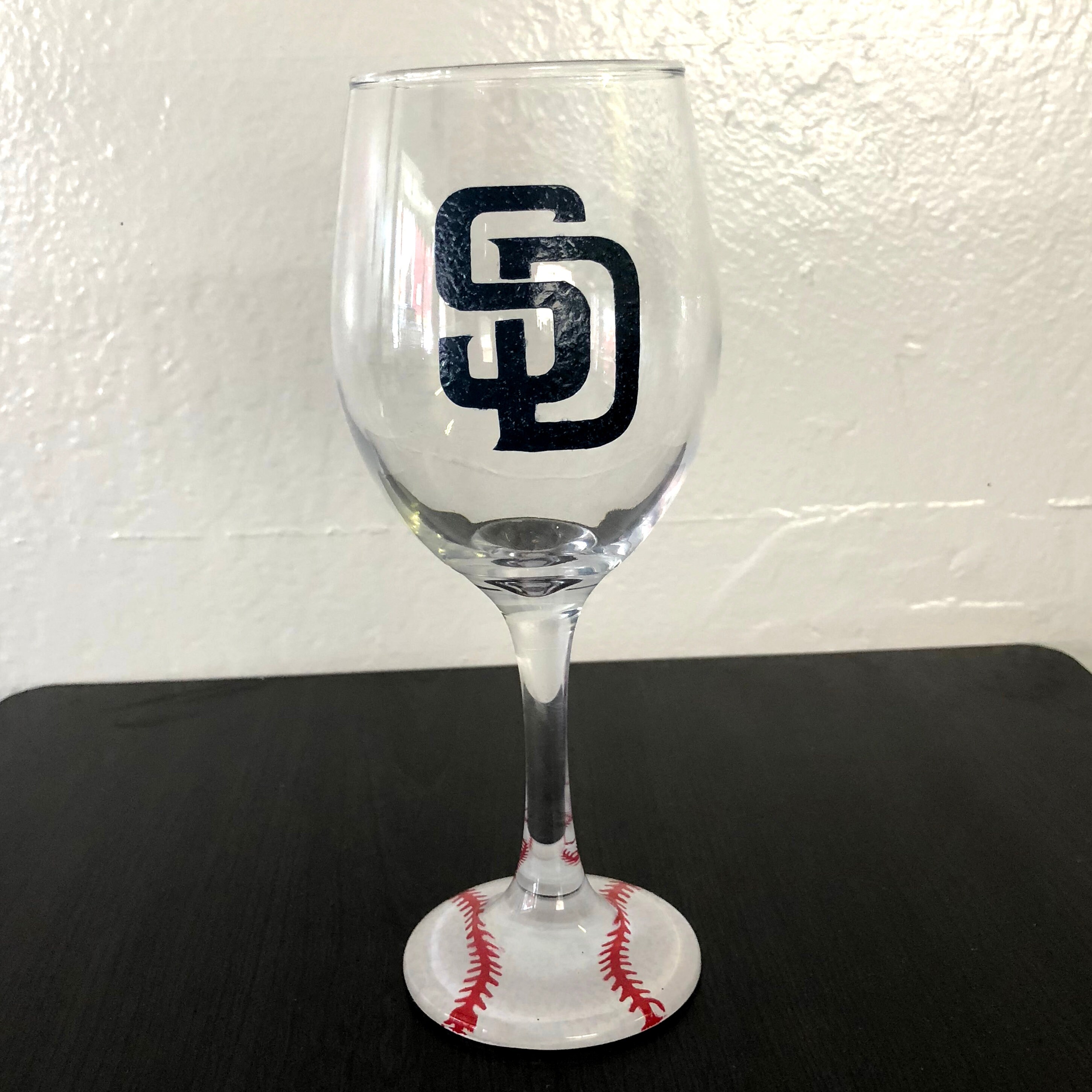 Baseball Wine Glass - Etsy