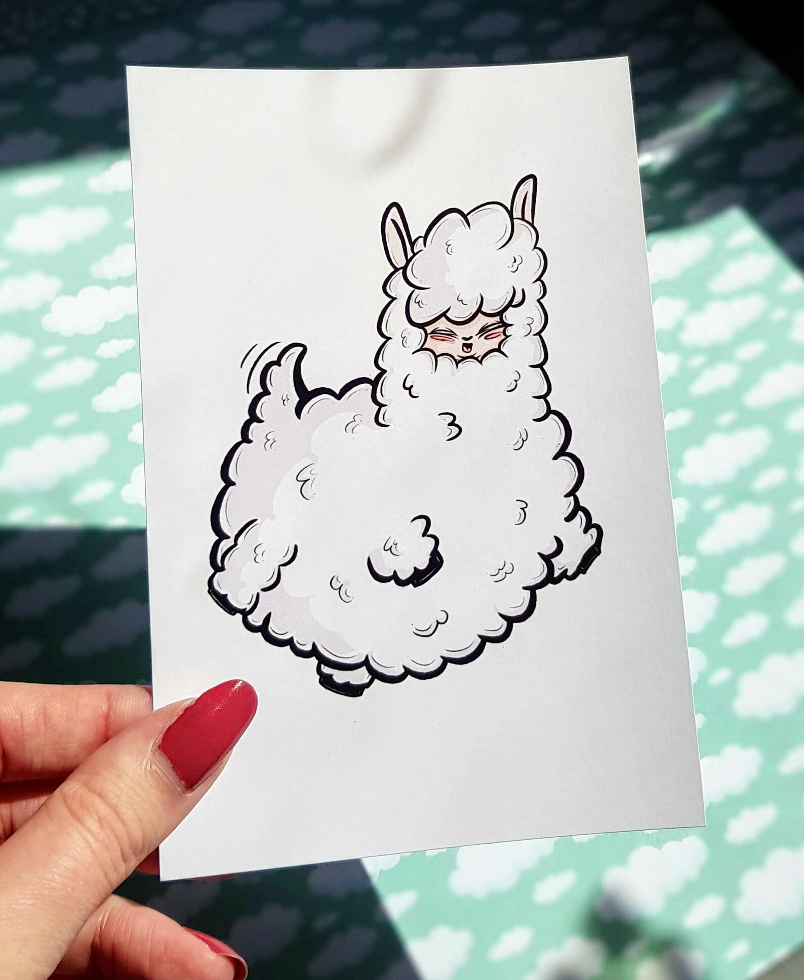 Lama Kunstdrucke grumpy llama happy llama Twofaced - Etsy.de