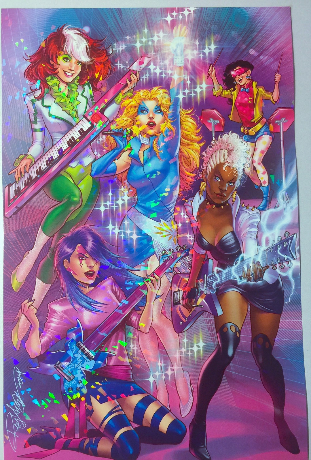JAZ and the Hard-light Projections (holographic Print) - Etsy