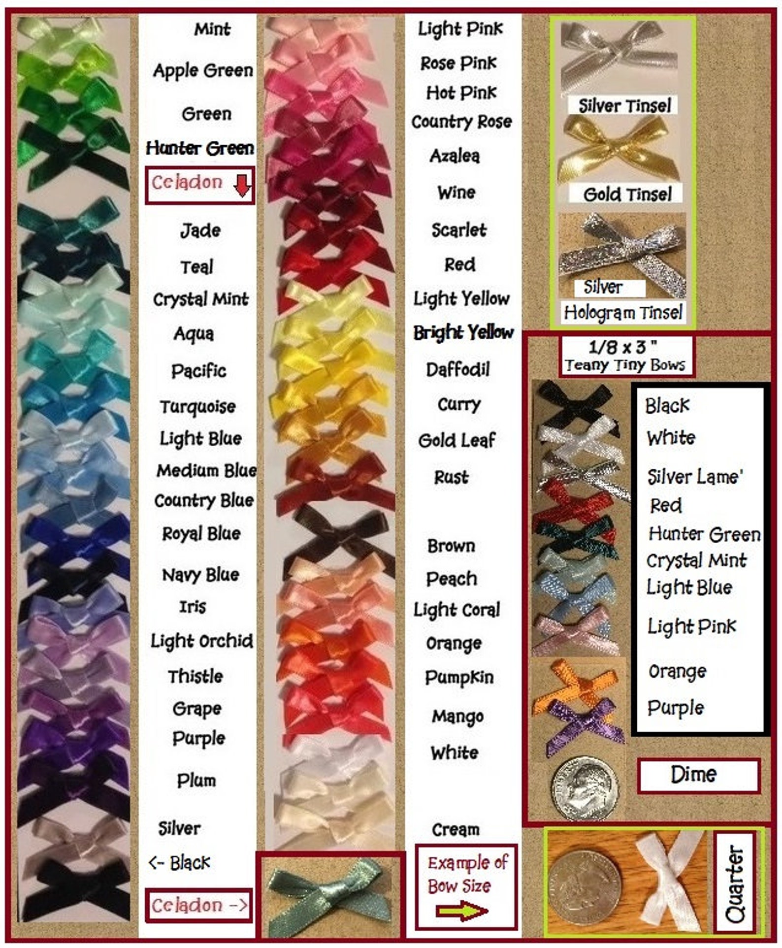 100 Bows Color Choice Sewing Pretiedsatin Bows Peach | Etsy