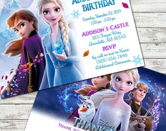 Frozen Birthday Party Invite Digital File | Etsy