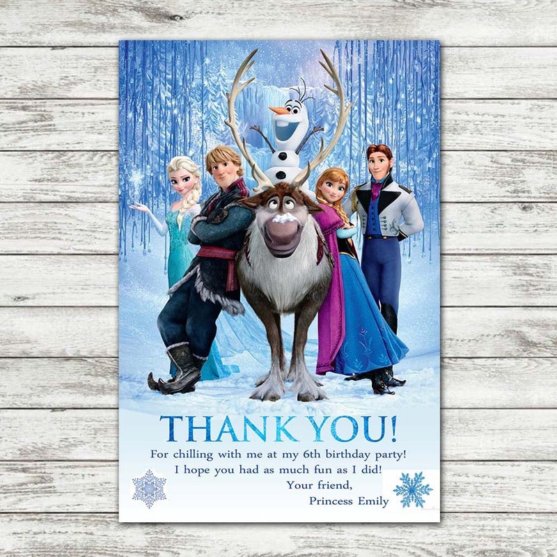 Frozen Thank You - Etsy