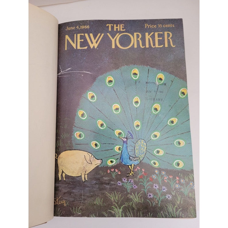 New Yorker June-aug 1966 Bound Volume #42 10 Issues Steig Cover Great ...