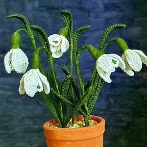 Crochet Snow Drop Flower Pattern, Snow Drop Pattern Crochet, Crochet ...