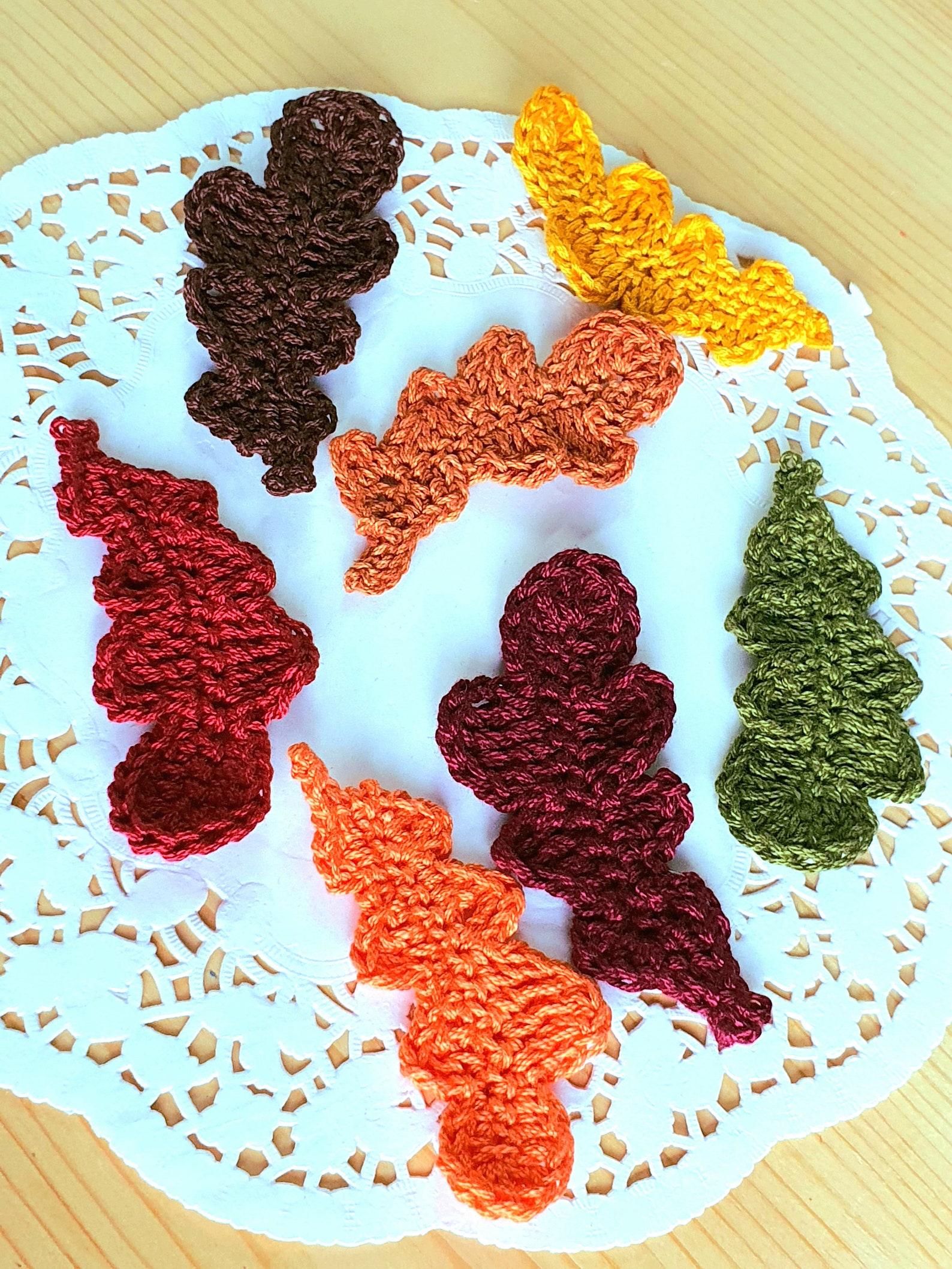 Crochet Pattern Fall Oak Leaf Acorn Leaf Fall Decor Autumn - Etsy UK