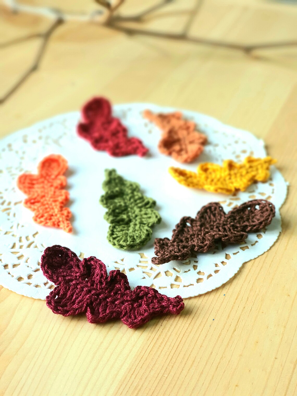 Crochet Pattern Fall Oak Leaf Acorn Leaf Fall Decor Autumn - Etsy UK