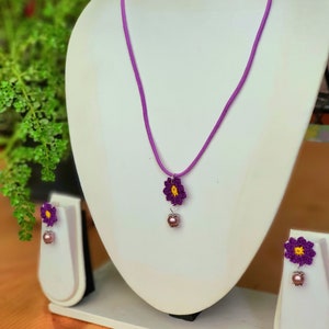 Crochet Pattern for Daisy Flower Earrings Pendant and Finger - Etsy UK