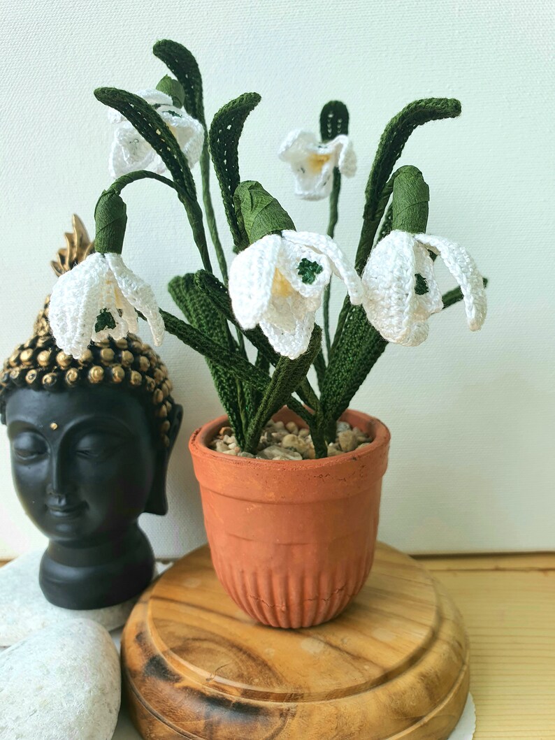 Crochet Snowdrop Flower Pattern: Realistic Floral DIY Wedding Bridal ...