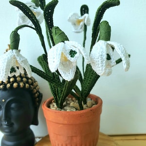 Crochet Snow Drop Flower Pattern, Snow Drop Pattern Crochet, Crochet ...