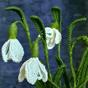 Crochet Snow Drop Flower Pattern, Snow Drop Pattern Crochet, Crochet ...