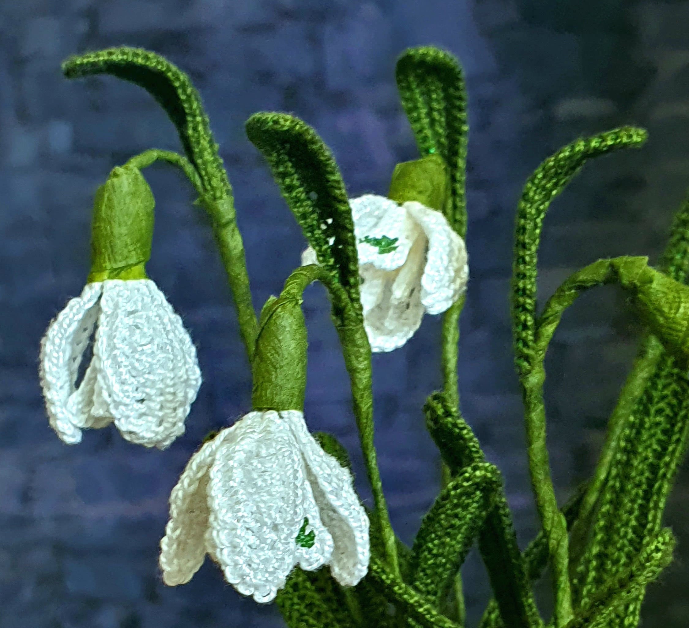 Crochet Snowdrop Flower Pattern: Realistic Floral DIY Wedding Bridal ...