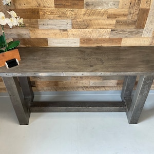 Reclaimed Wood Console Table - Etsy