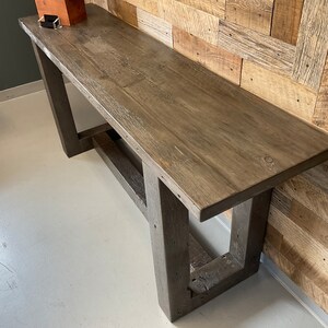 Reclaimed Wood Console Table - Etsy