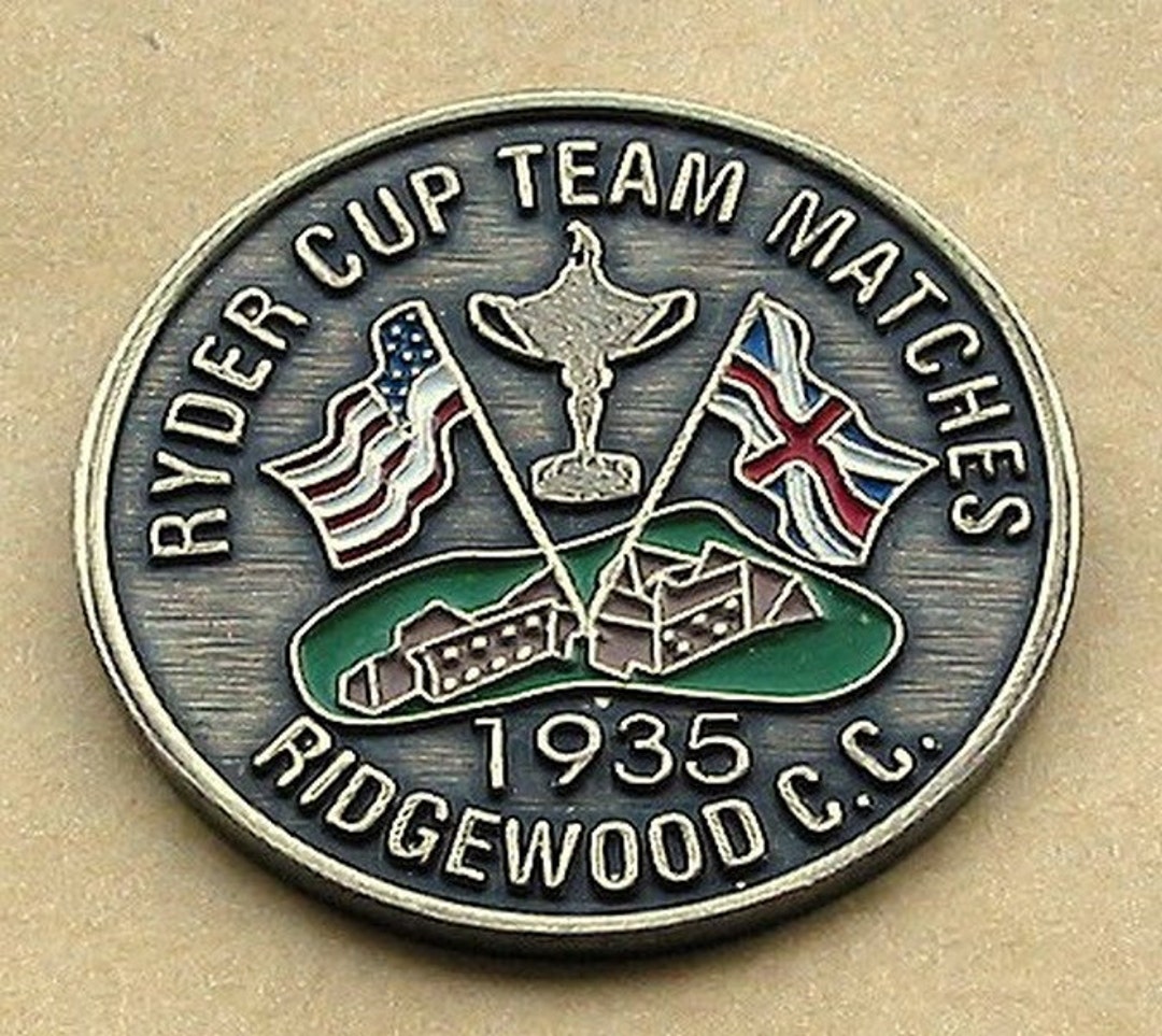 Golf Ball Marker Rare Vintage Coin Ridgewood Golf Club US - Etsy
