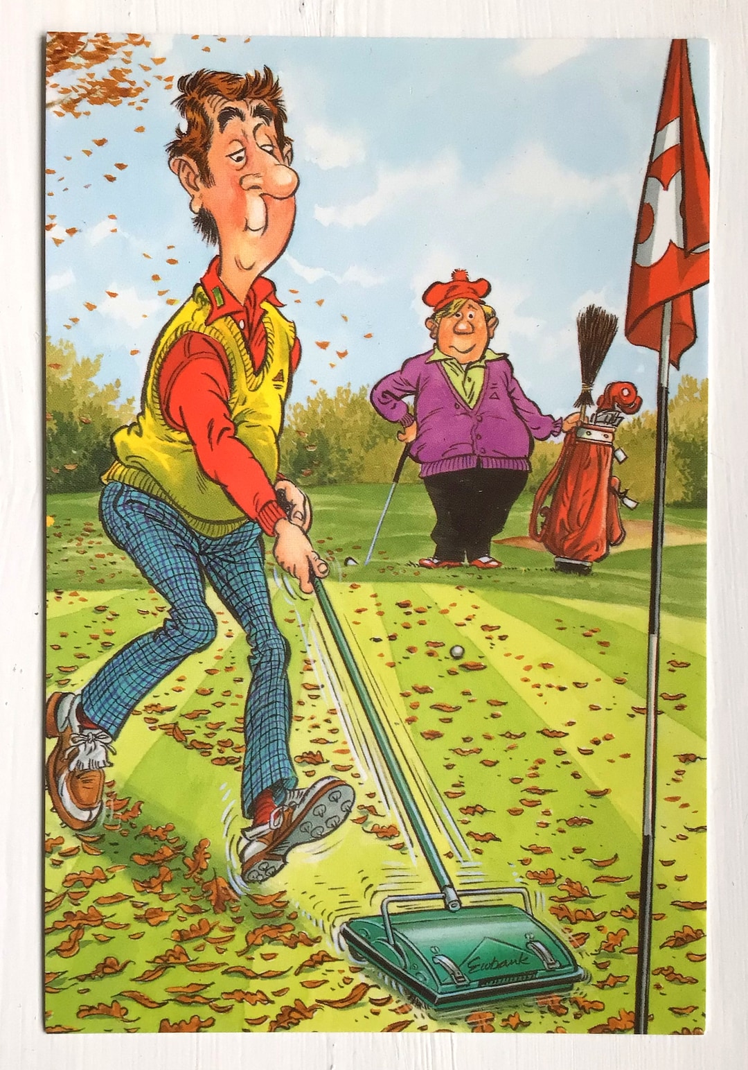Golf Post Card - Hilarious Comic Fun. Ideal to Make in to a Golf ...