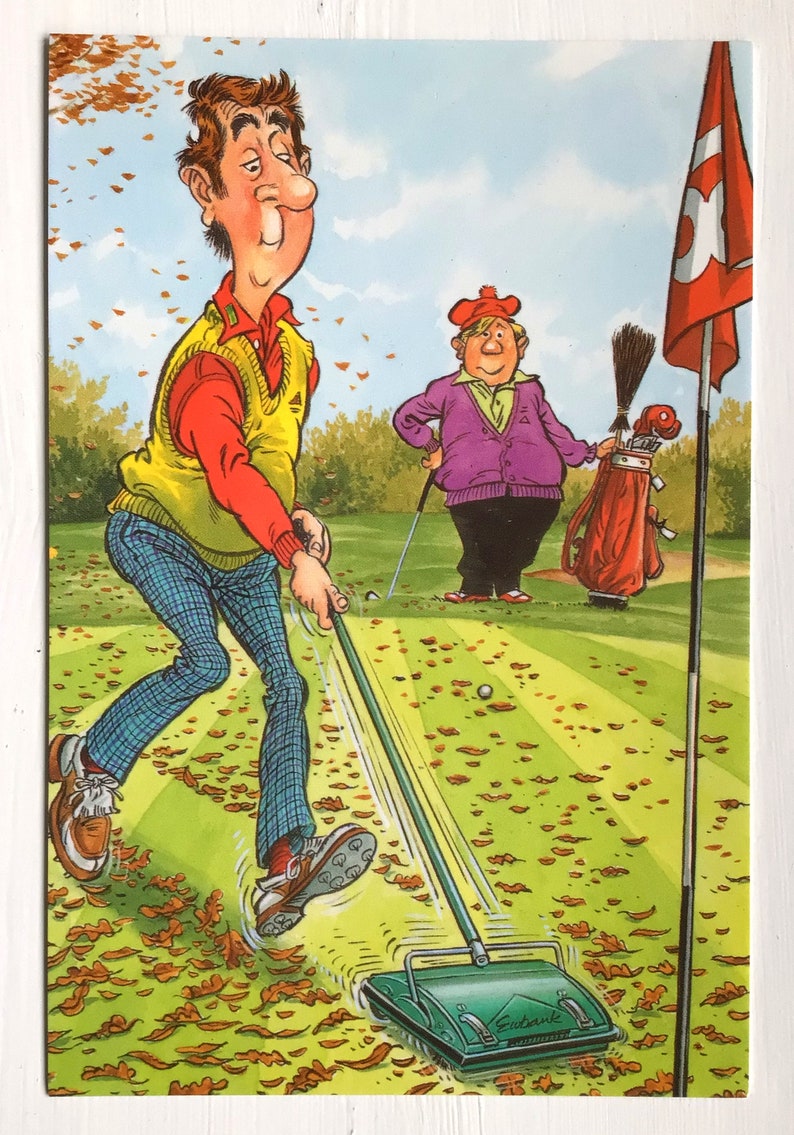 Golf Post Card - Hilarious Comic Fun. Ideal to Make in to a Golf ...