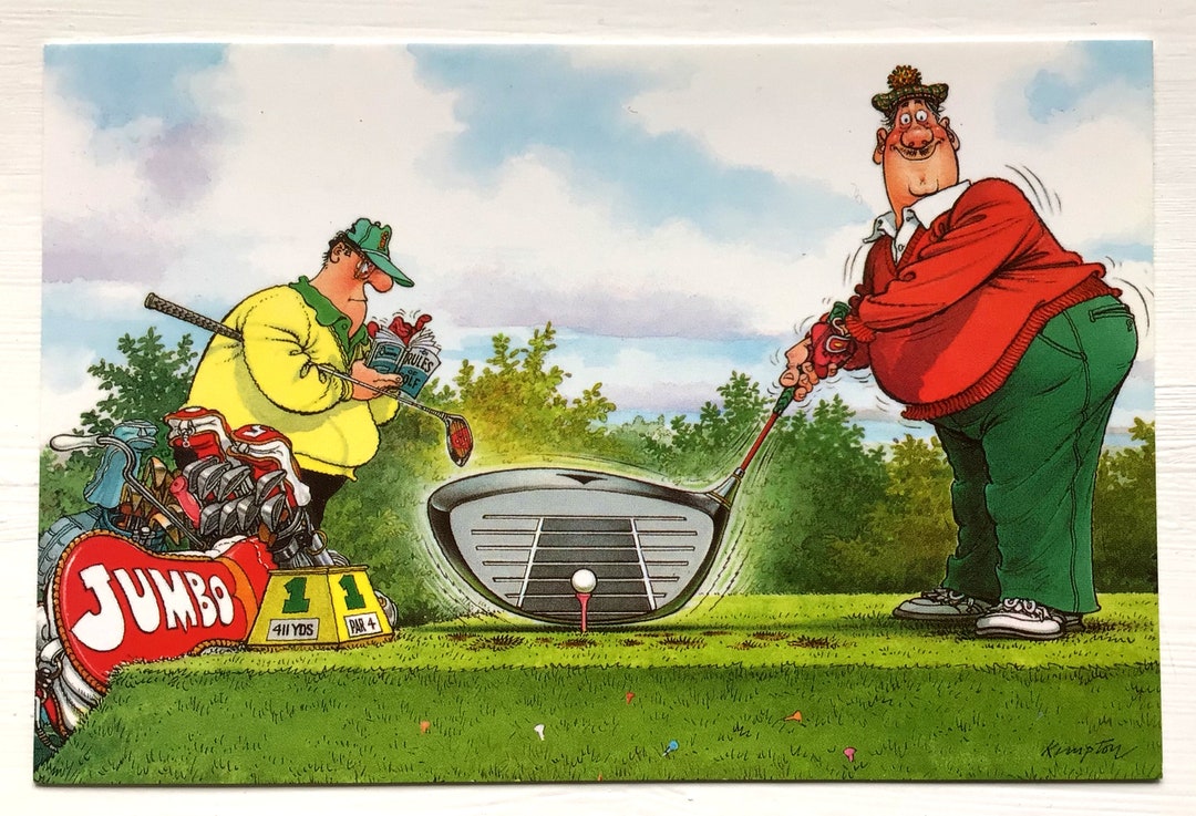 Golf Post Card - Hilarious Comic Fun. Ideal to Make in to a Golf ...