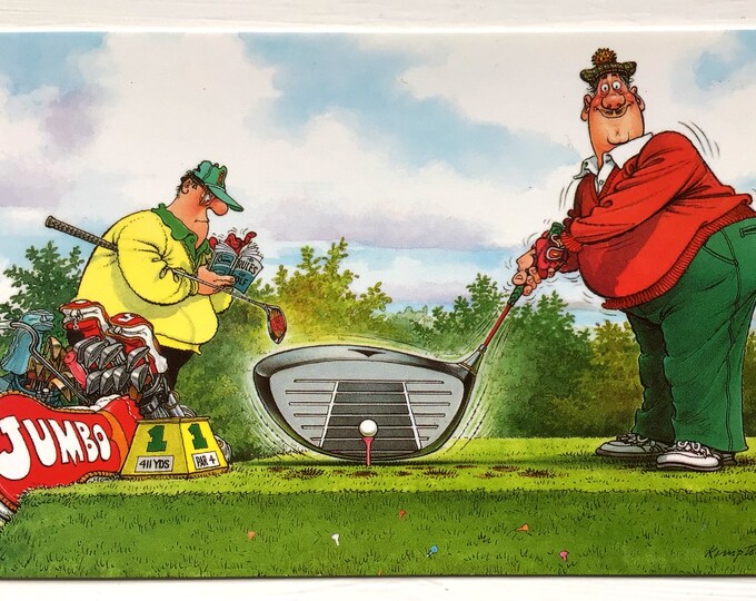 Golf Post Card - Hilarious Comic Fun. Ideal to Make in to a Golf ...
