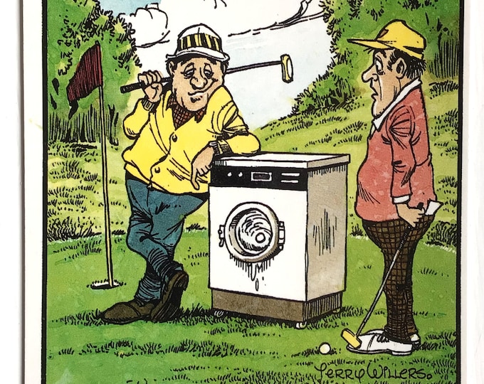 Golf Post Card Hilarious Comic Fun. Ideal to Make in to a Golf Birthday ...