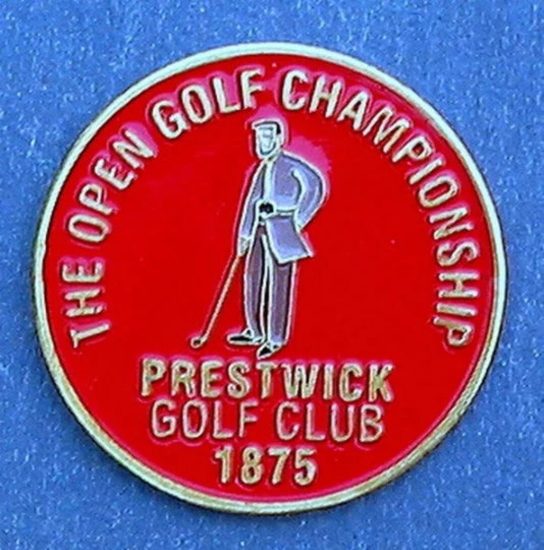 Hand Painted Golf Ball Marker Embossed Coin for the 1875 Open ...