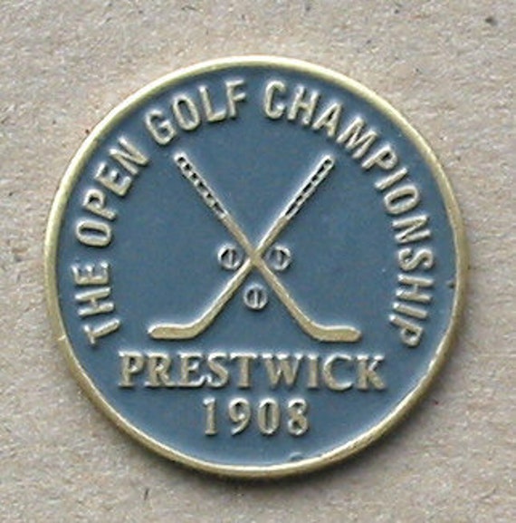 Hand Painted Golf Ball Marker Coin for the 1908 Open | Etsy