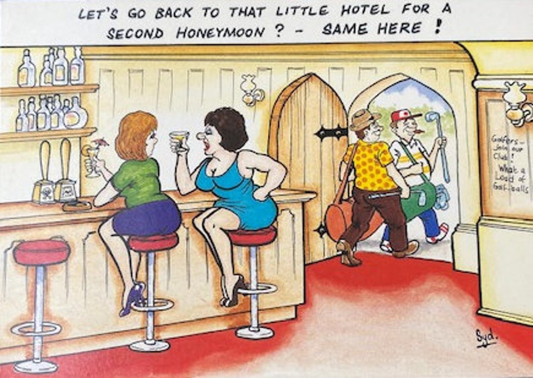 Golf Post Card - Hilarious Comic Fun. Ideal to Make in to a Golf Birthday Card Gift Husband ...