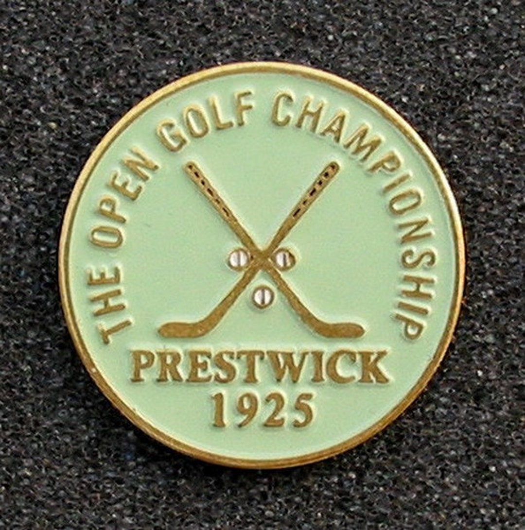 Hand Painted Golf Ball Marker Coin for the 1925 Open Championship - the ...