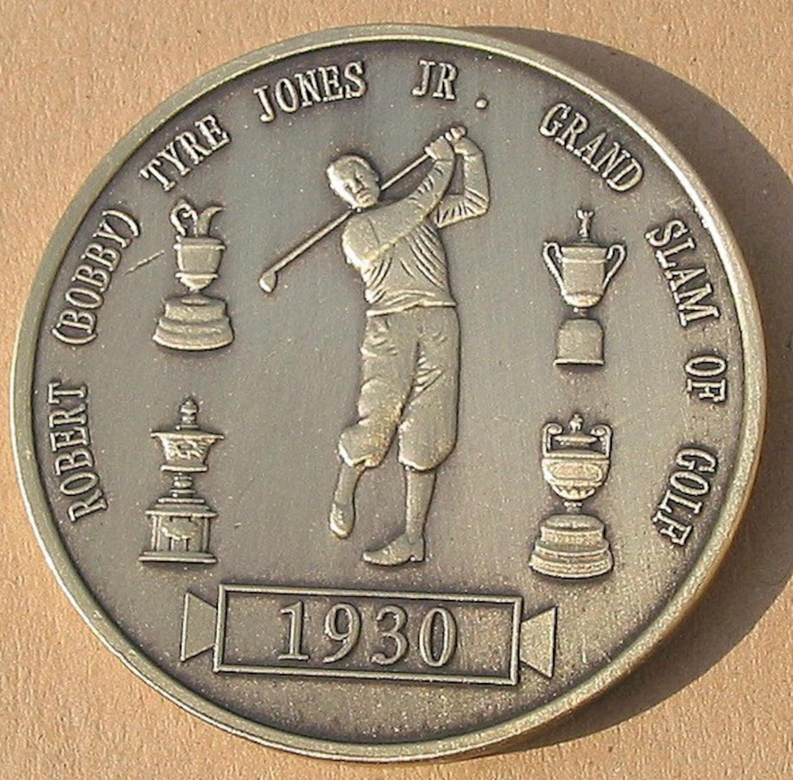 Old Vintage Golf coin 1930 Bobby Jones Grand Slam Superb | Etsy