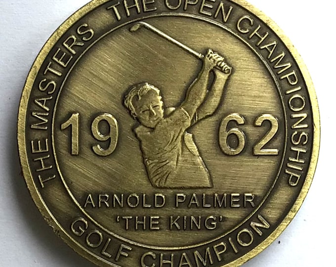 1962 Vintage Golf Coin Arnold Palmer Wins the Masters & Open ...