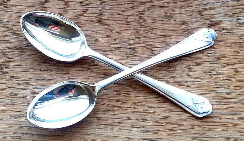 2x Art Deco 1930s Vintage Solid Silver Golf Teaspoons Silver - Etsy