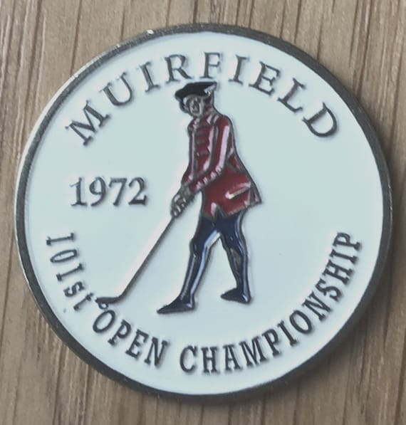 1972 Golf Ball Marker for the Open Championship Muirfield Golf - Etsy
