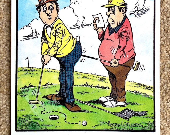 Golf Postcard Hilarious Comic Fun. Ideal to Make in to a Golf Birthday ...