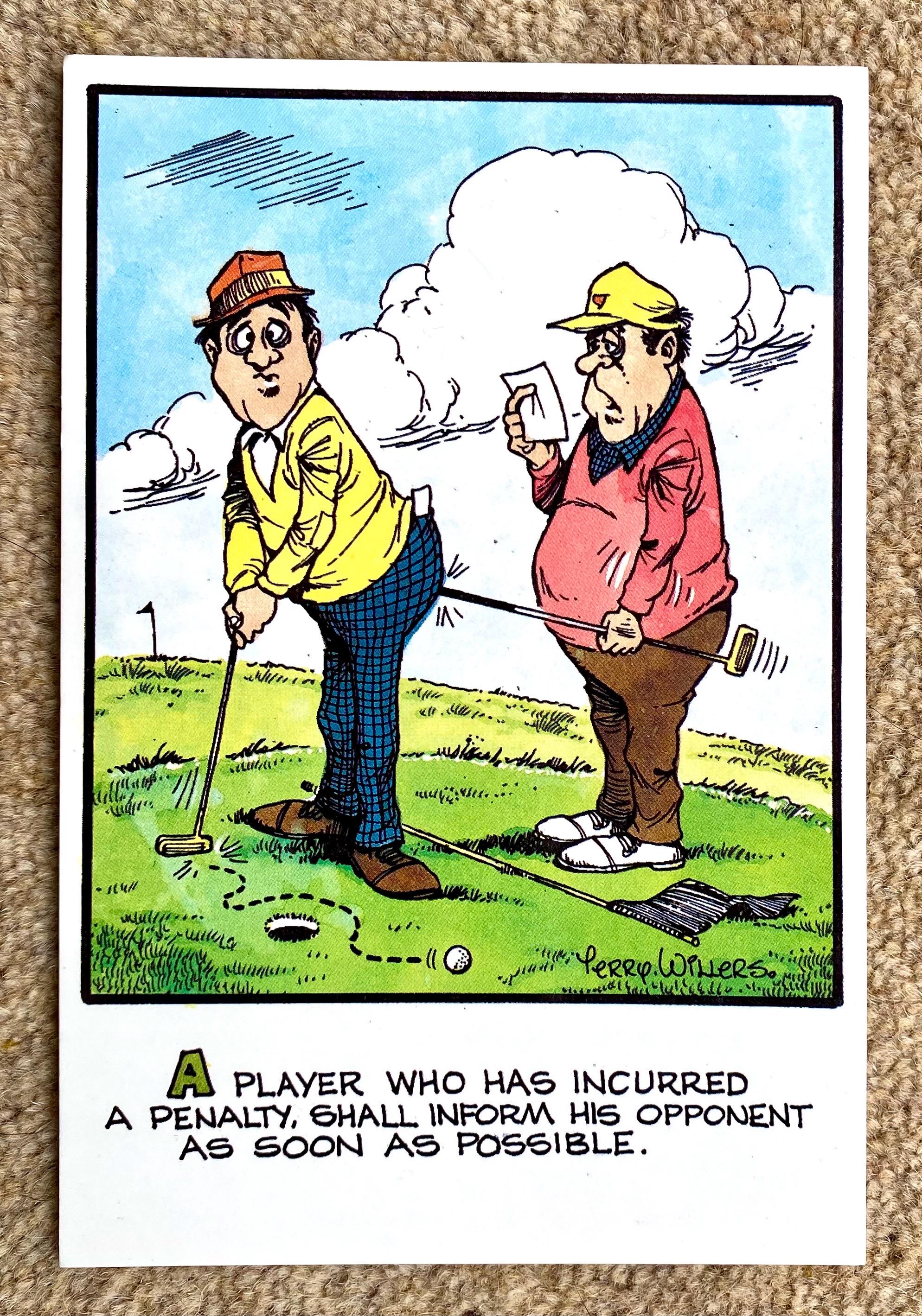 Golf Postcard - Hilarious Comic Fun. Ideal to Make in to a Golf ...
