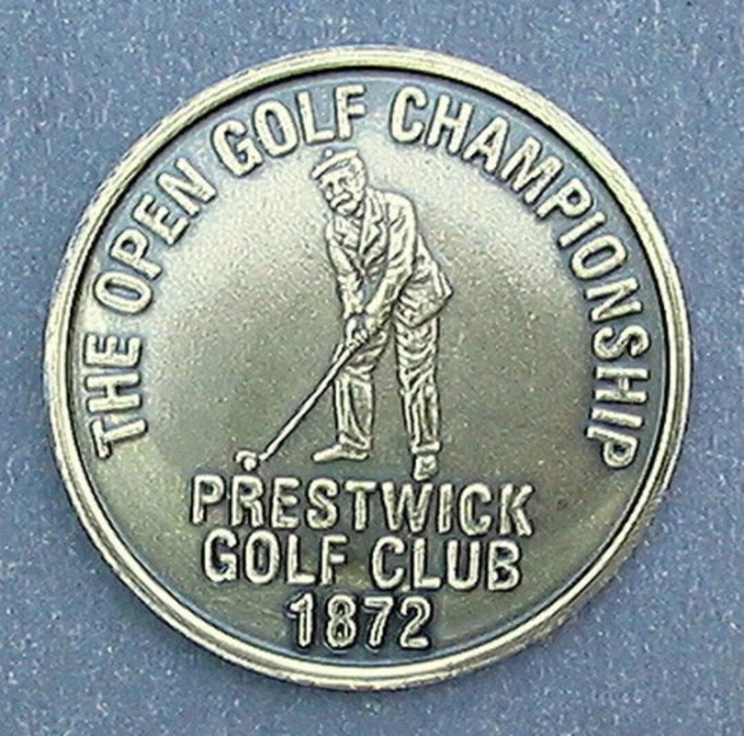 Old Golf Ball Marker Embossed Coin for the 1872 Open Championship Old ...