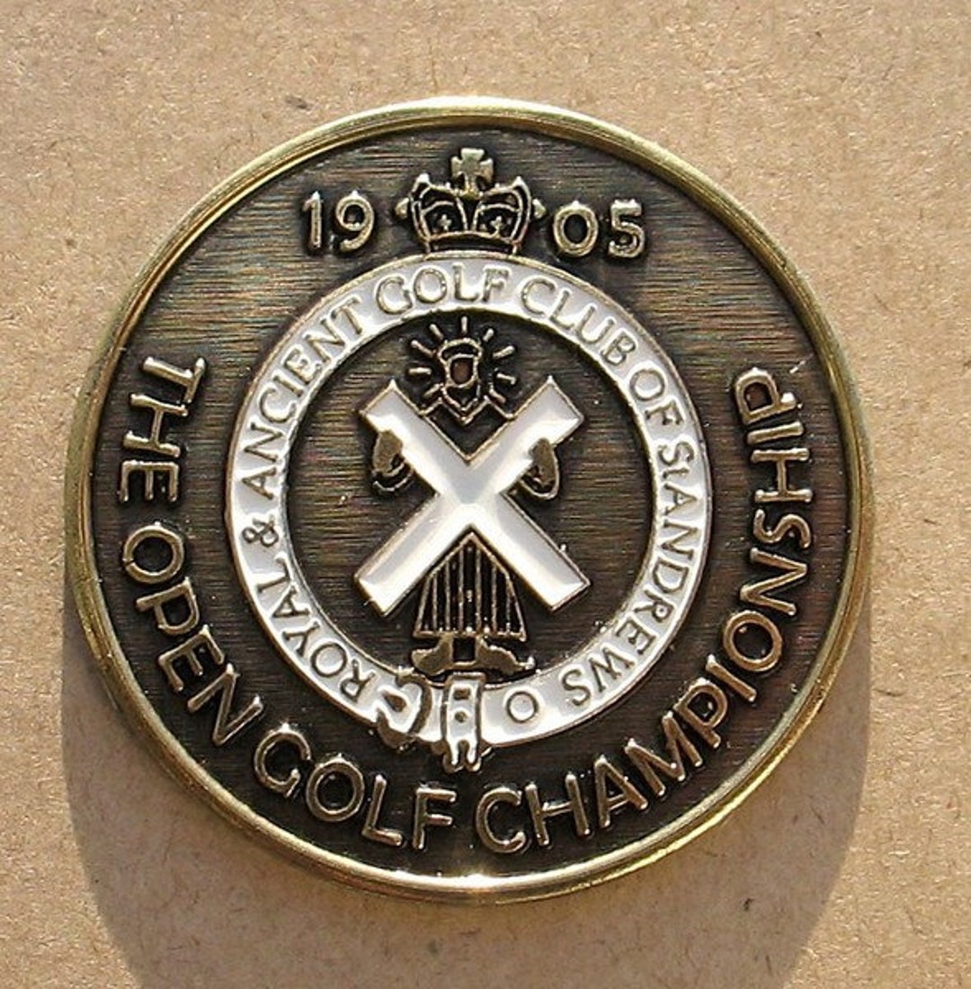Hand Painted Golf Ball Marker Coin for the 1905 Open Championship - Old ...