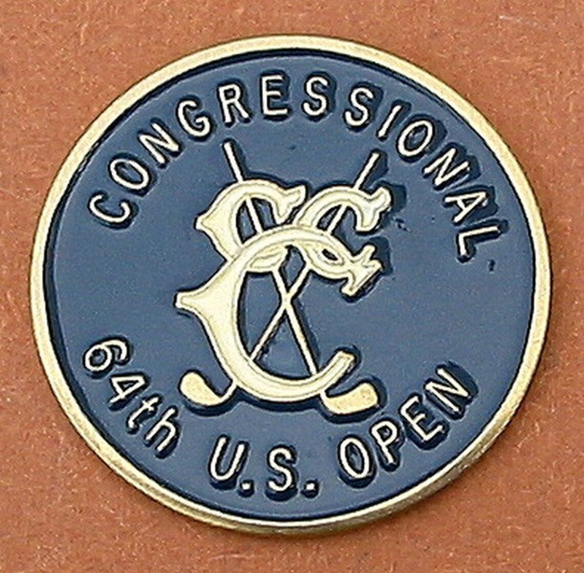 Old Golf Ball Marker for the 1964 US Open Golf Championship - the ...