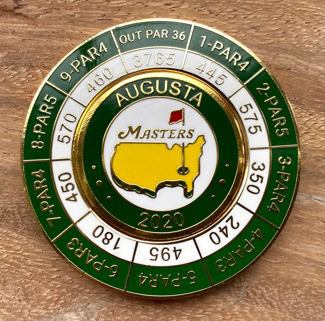 Fabulous 2020 Masters Augusta Golf Club Enamelled Coin Golf Ball Marker ...