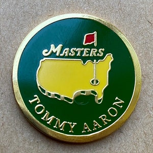 Fabulous 1973 Masters Augusta Golf Club Double Sided Enamelled Coin ...