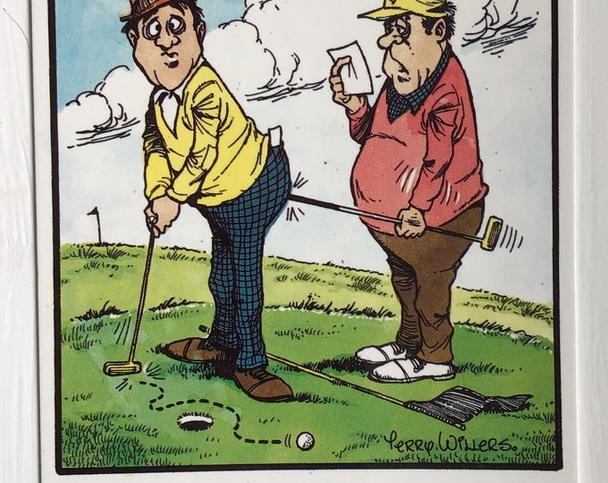 Golf Postcard - Hilarious Comic Fun. Ideal to Make in to a Golf ...
