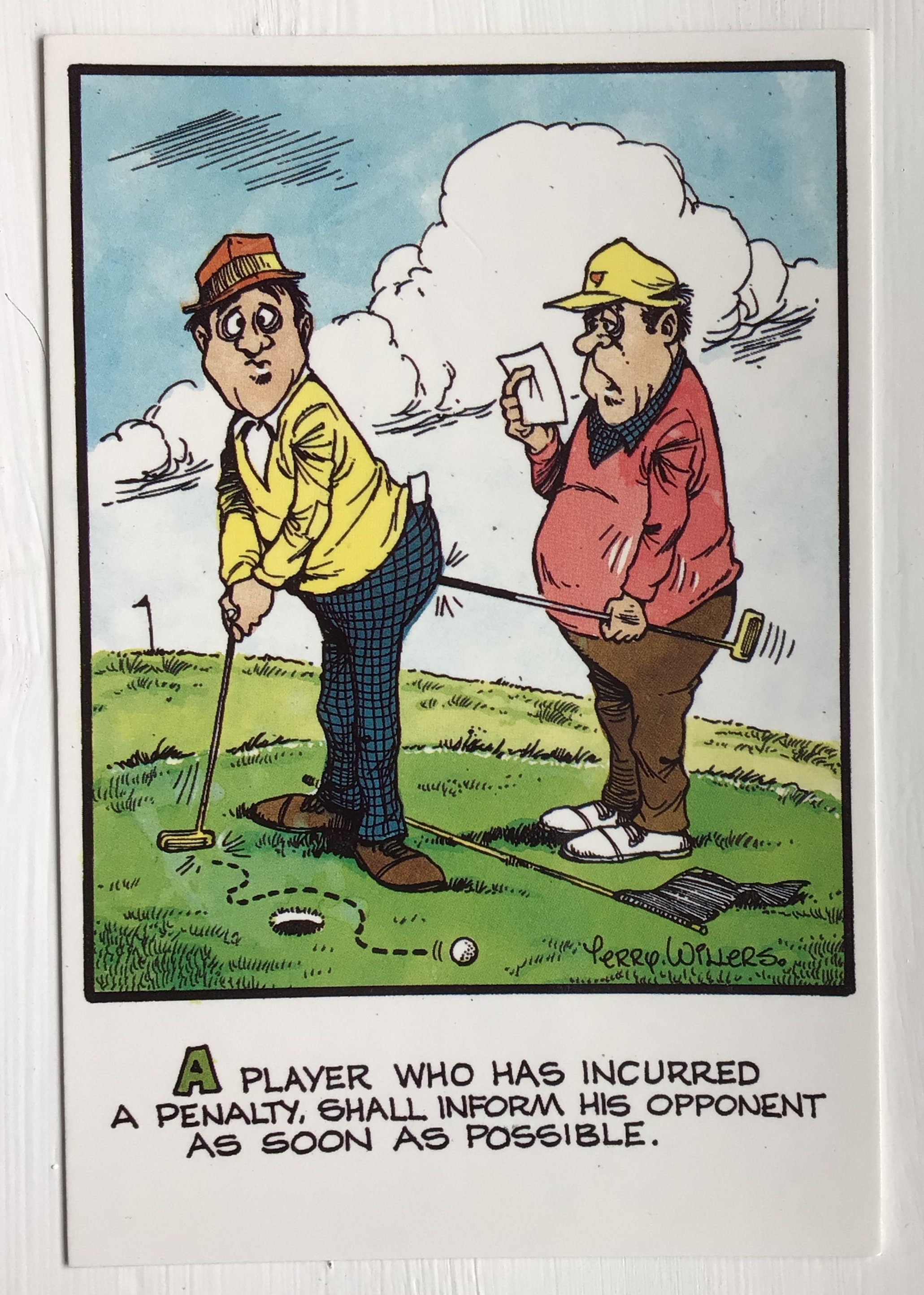 Golf Postcard - Hilarious Comic Fun. Ideal to Make in to a Golf ...