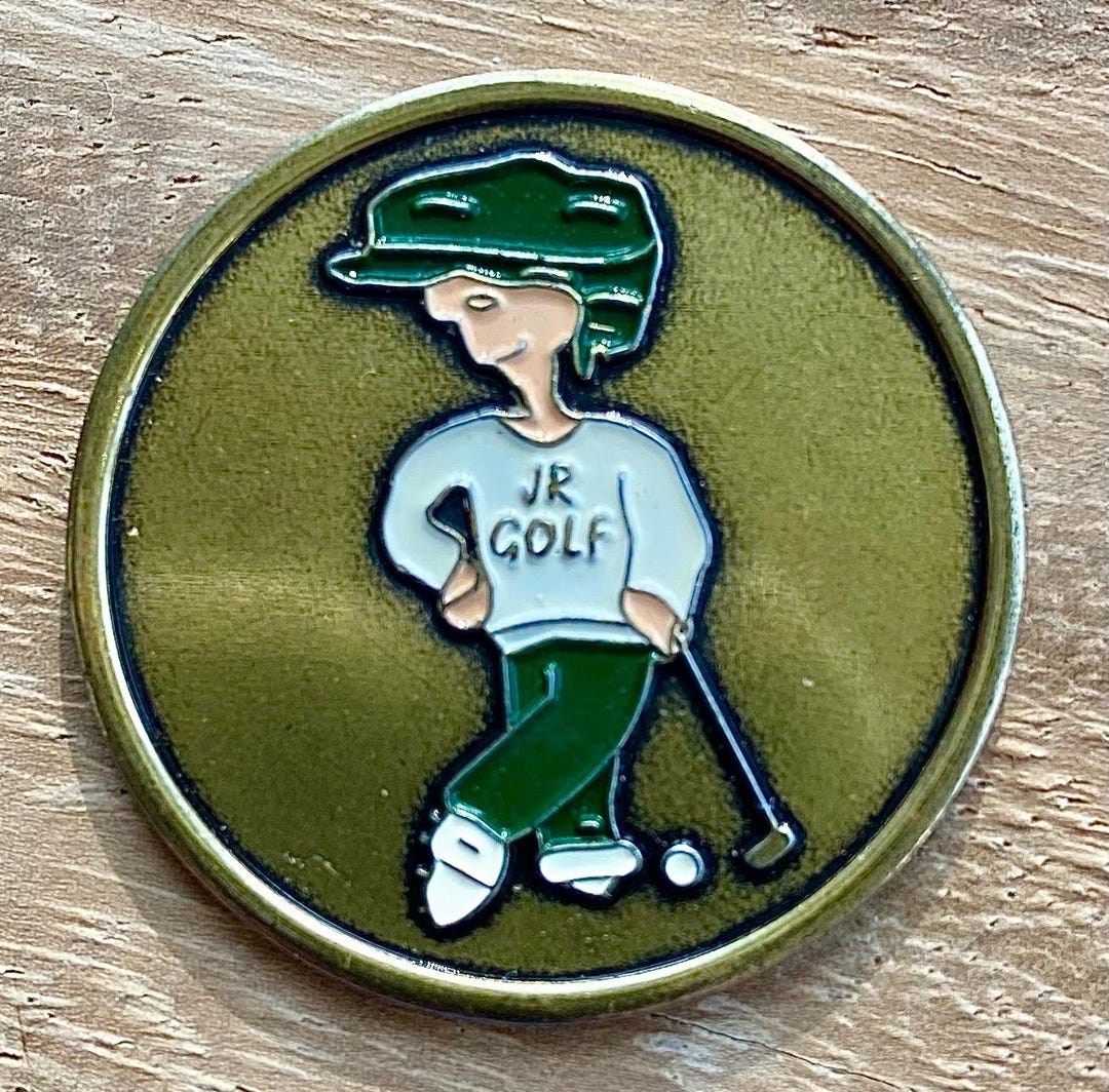 Superb Junior Golf Hand Painted Metal Coin Golf Ball Marker Golf Gift ...