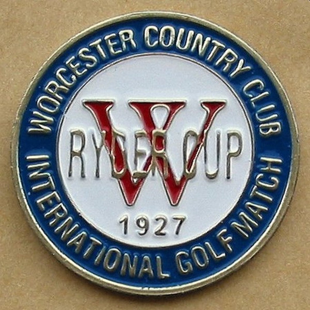 Old Vintage Hand Painted Golf Ball Marker for the 1927 Ryder Cup ...