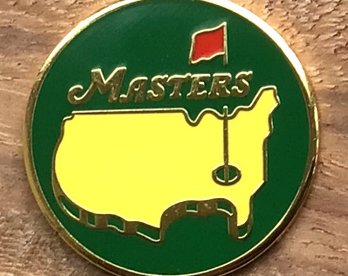 Superb Enamelled Coin Golf Ball Marker for the Masters, Augusta ...