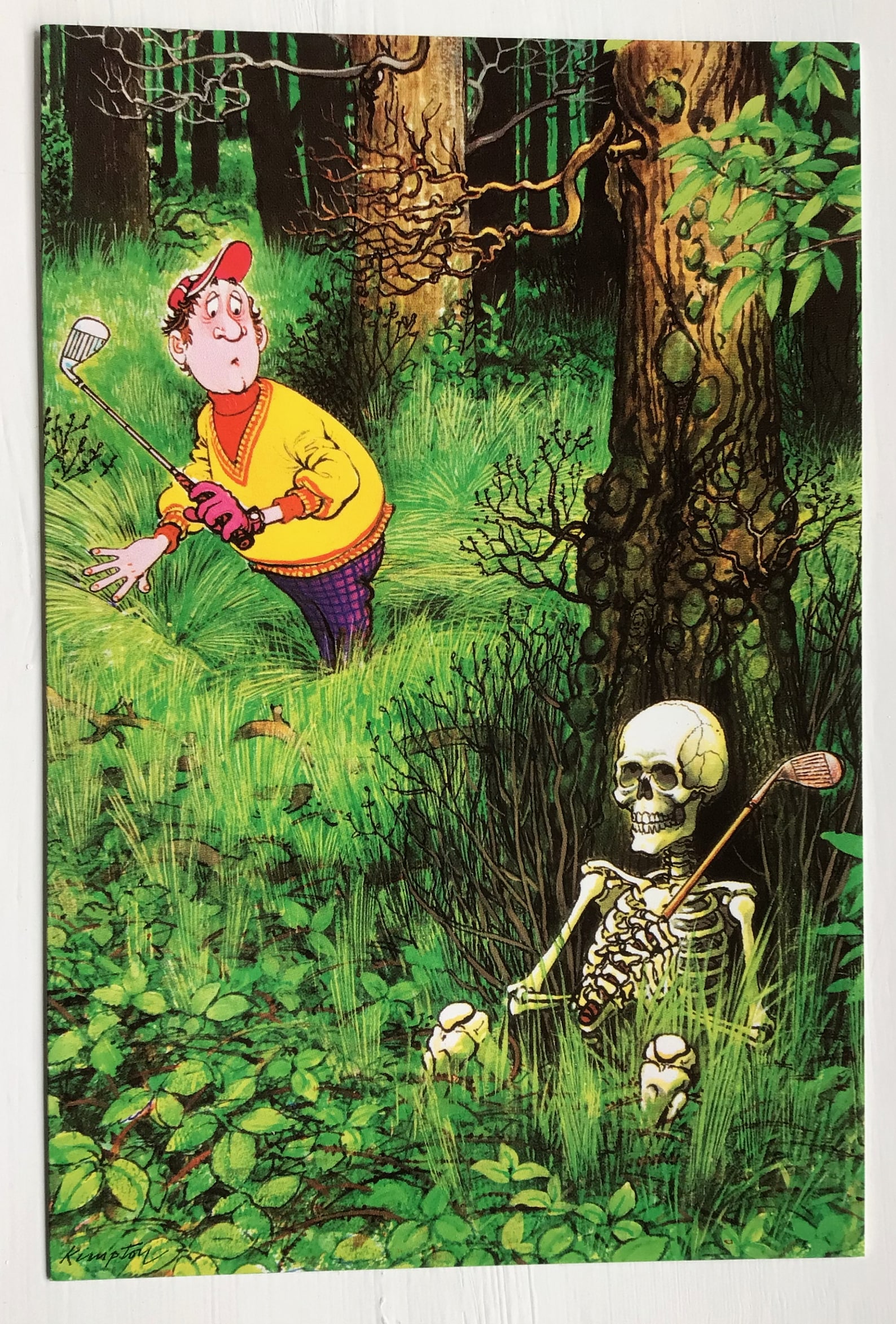 Golf Postcard Hilarious Comic Fun. Ideal to Make in to a Golf Birthday ...