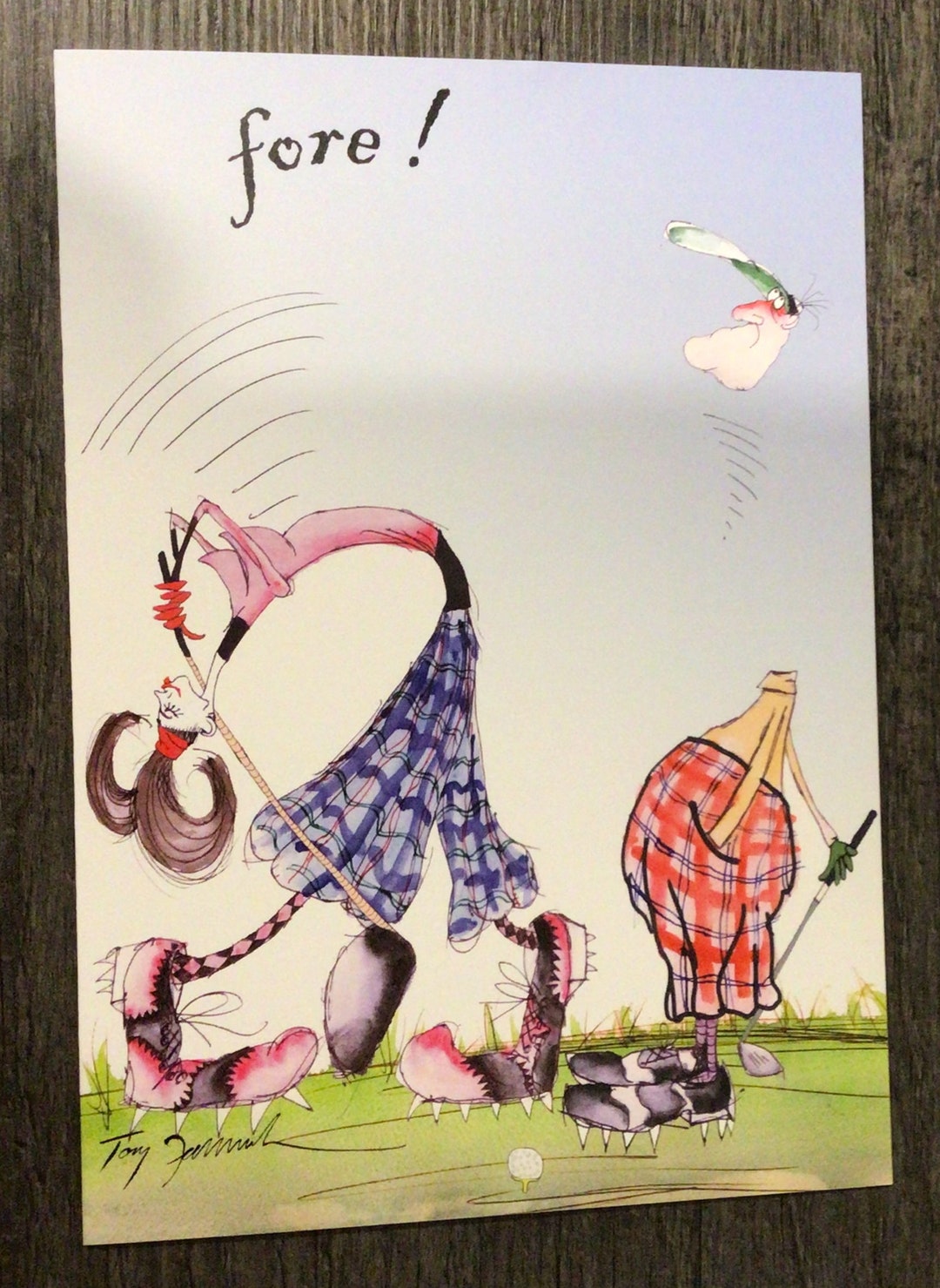 Golf Greeting or Birthday Card - FORE ! - Comic Fun Hilarious! Ideal ...
