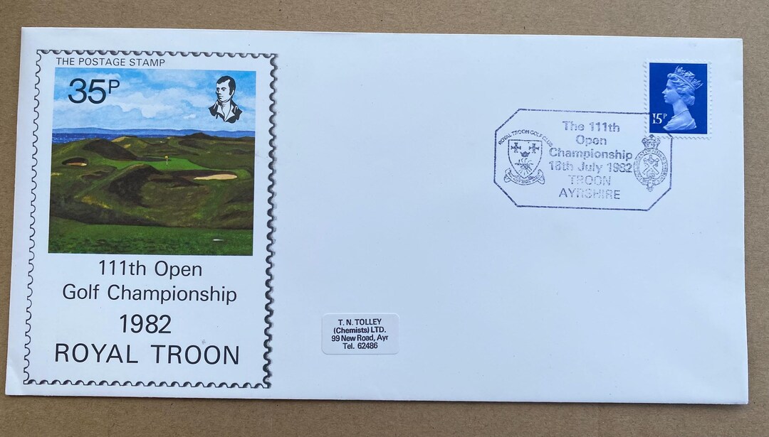 Superb 1982 Open Golf Championship Collectable First Day Cover ...