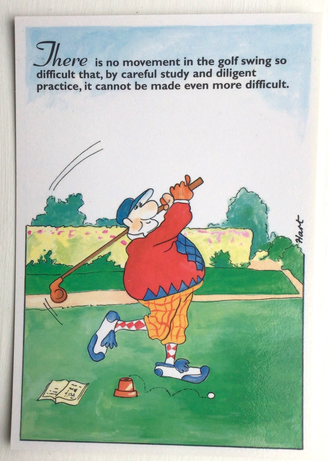 Golf Post Card - Hilarious Comic Fun. Ideal to Make in to a Golf ...