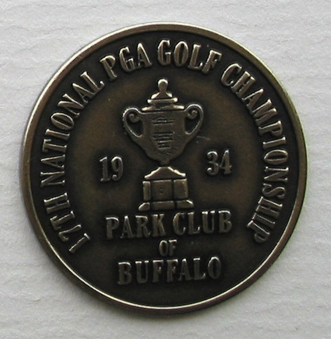 Old Coin Golf Ball Marker for the 1934 USPGA Golf Championship - Park ...