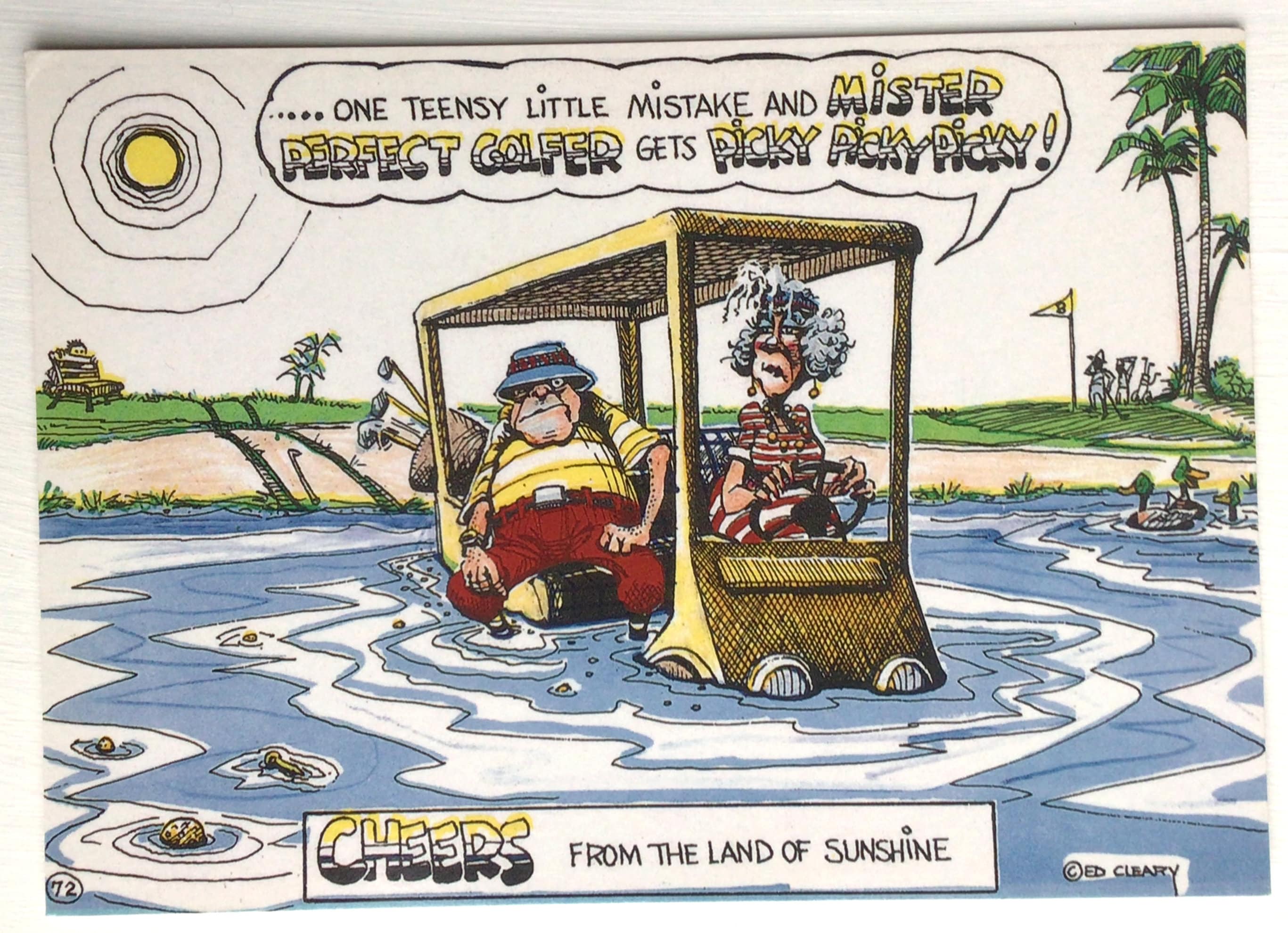 Golf Post Card - Hilarious Comic Fun. Ideal to Make in to a Golf ...