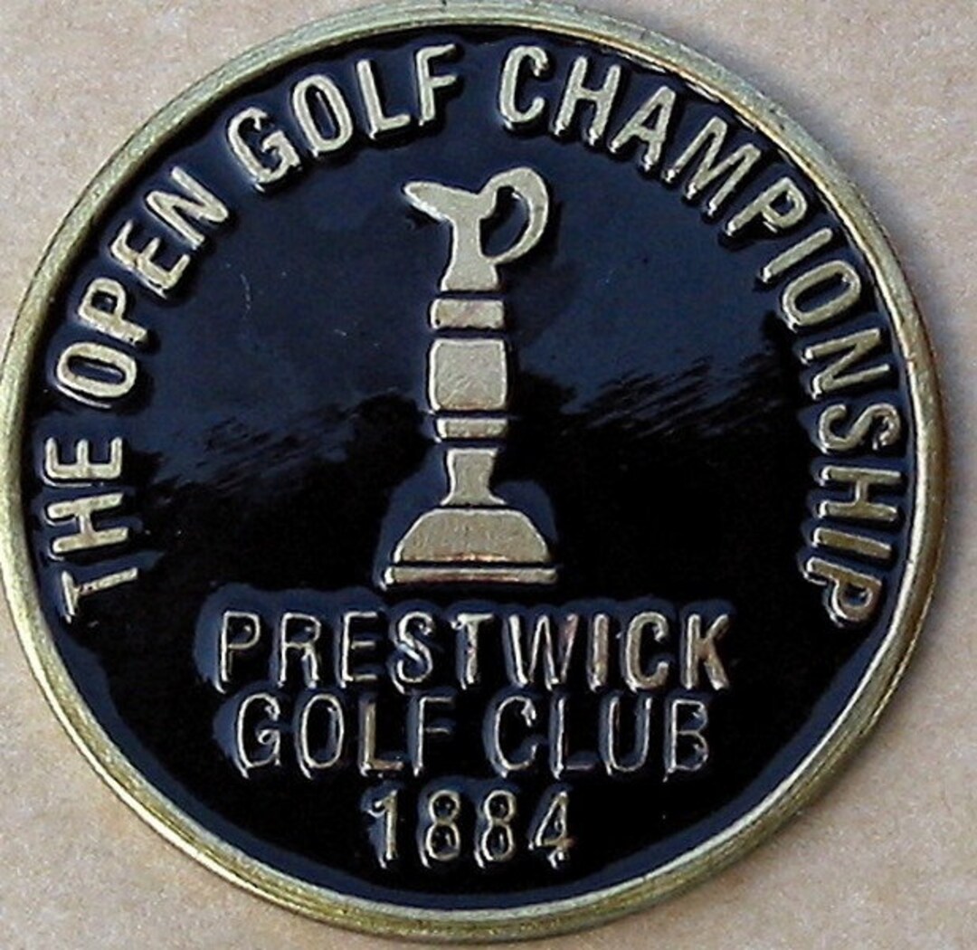 Hand Painted Golf Ball Marker Embossed Coin for the 1884 Open ...